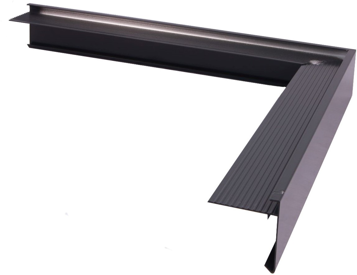 Daktrim Aluminium | 110x64 mm | Buitenhoek 500x500 mm | Antraciet ...