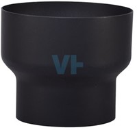 Verloop Onder Ø150-120 mm Zwart Staal 2mm | Alles voor het dak onder ...