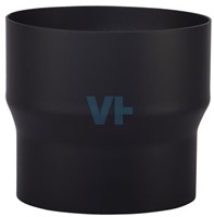 Verloop Onder Ø140-130 mm Zwart Staal 2mm | Alles voor het dak onder ...