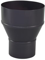 Verloop Rvs 99 zwart Uitw-150 Inw | Alles voor het dak onder één dak