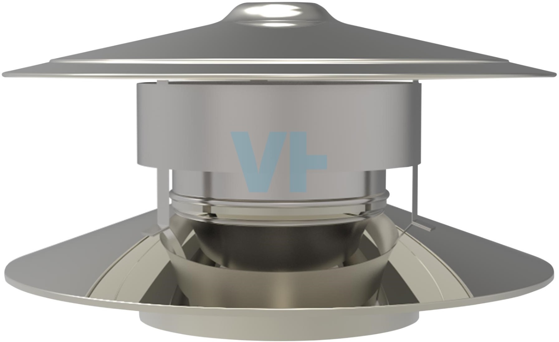 Trekkap Anti Valwind | TBV Dubbelwandig RVS Ø100 mm | Alles voor het ...