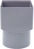 PVC Verloopstuks Vierkant 80 x 80 mm naar 80 mm Mof/Spie | Alles voor ...